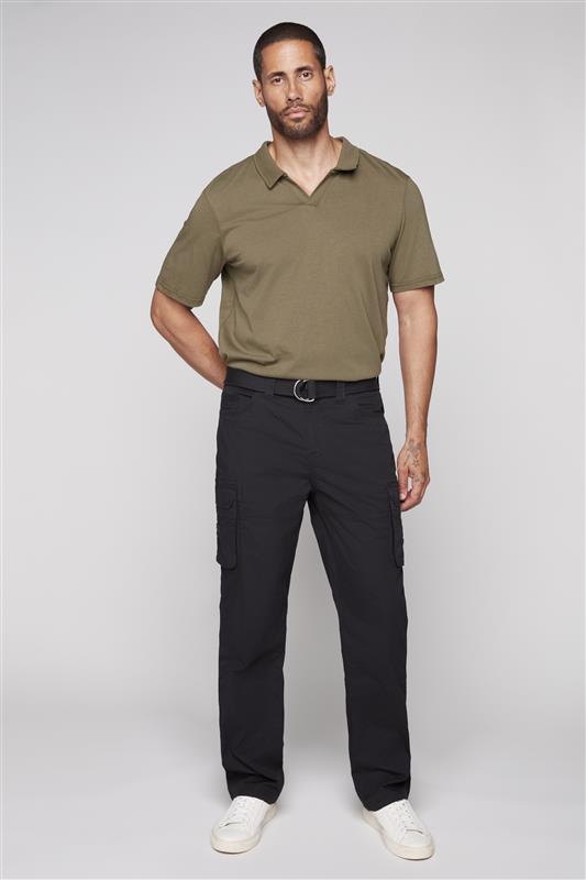 SAM (3406) - Relaxed Fit Ripstop Cargo Pants with Belt - Black – DENIM SOCIETY™